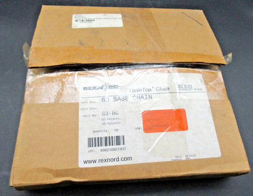 Rexnord 63-bc Tabletop Steel Base Single Strand 120in Roller Chain ...