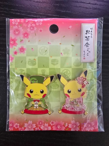 Pokemon Center Kyoto Limited Pikachu kimono Pins Set Hannari Elegant ...
