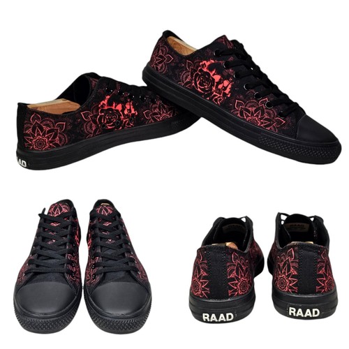 RAAD Electric Skull Mandala Black Shoes Men's Size 10.5 M Casual ...