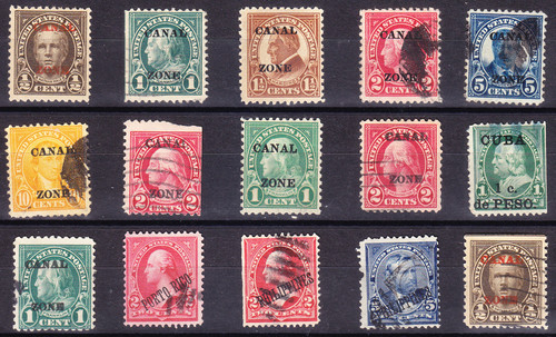 US Possession collection: 15 old Philippine Canal Zone Porto Rico ...