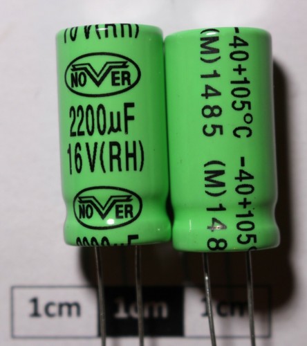 Nover RH Radial Electrolytic Capacitor 2200µF 16V 105°C (Pk of 2) | eBay