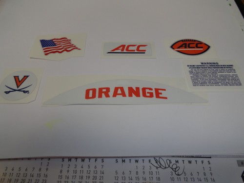 Syracuse Orange Football Helmet Decals | eBay
