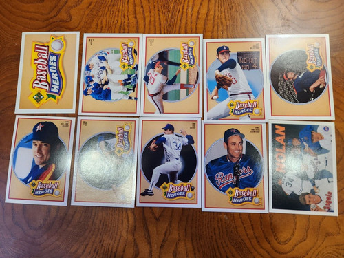 1990 Upper Deck Nolan Ryan Baseball Heroes (10) Insert Card Set | eBay