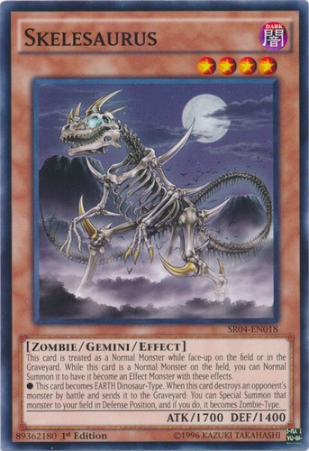 Skelesaurus - SR04-EN018 - Common - 1st Edition x3 - Lightly Played | eBay