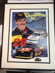 Davey Allison NASCAR Original Autographed Lithographs, Posters & Prints ...