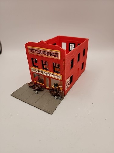 Vintage HO Scale Commercial Building General Store Train Layout Diorama ...