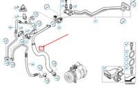 Genuine BMW R55 R55N R56 R56N AC Line Suction Pipe Bracket OEM ...