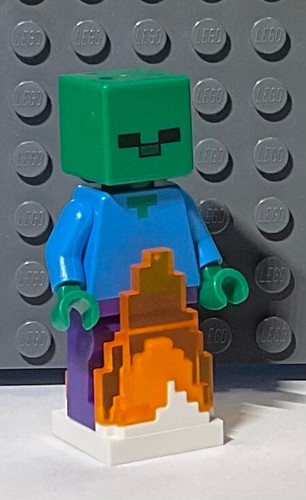 Lego Minecraft ZOMBIE ON FIRE | eBay
