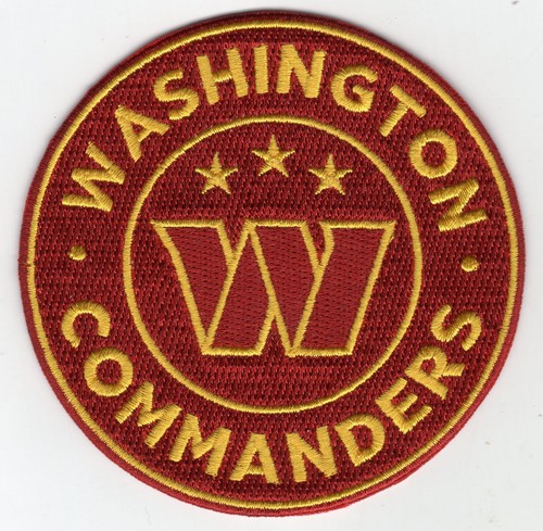Washington Commanders 3.5" Iron On Embroidered Patch Free Tracking! | eBay