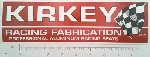 Vintage Kirkey Racing Fabrication Performance Auto Advertising Sticker ...