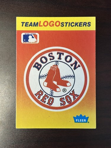 Vintage 80s Boston Red Sox Sticker baseball card | eBay