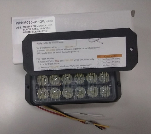 LED MODULE, U-D, BLACK BASE, 12-24VDC, WHITE,CLEAR-LENS | eBay