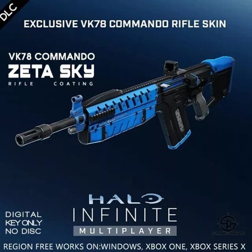 Halo Infinite Zeta Sky VK78 Commando Rifle Weapon Coating. | eBay