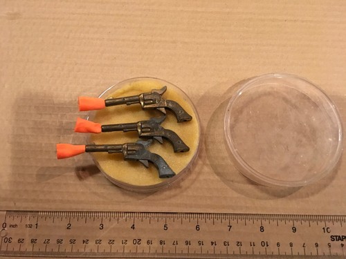 3 - RARE Vintage Roy Rogers TUCK A WAY GUN Tiny Works Cap Toy 1950's ...