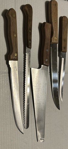 USED KITCHEN KNIVES LOT OF 5 - Different Sizes, Types, & Makers AS IS ...