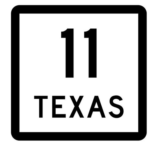 Texas State Highway 11 Sticker Decal R2265 Highway Sign Road Sign | eBay