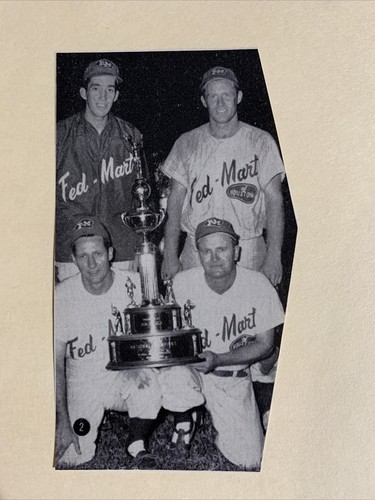 Houston Fed-Marts Bollman Watkins Dyer Osborn Award 1959 Baseball ...