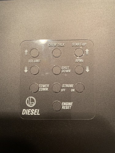 LIONEL TMCC DIESEL ENGINE CAB-1 KEYPAD OVERLAY! O GAUGE TRAIN PART CAB ...