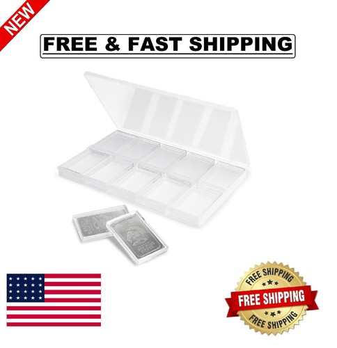 1 Oz Silver Bar Holder，Includes 20 Pcs Silver Bar Capsule and 1 Pcs ...
