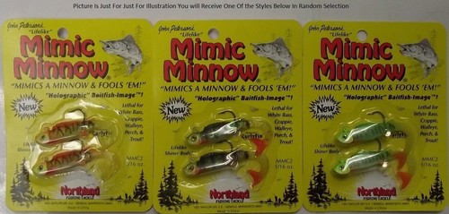 Mimic Minnow Fishing Lure MMC2 1/16oz Holographic Baitfish Image 1-2 ...