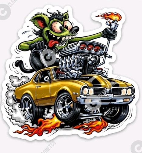 Cutlass Rat MAGNET - Rat Fink Muscle Car Classic Oldsmobile Muscle ...