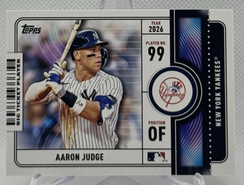 2026 Topps Series 1 Aaron Judge Big Ticket Player Yankees | eBay