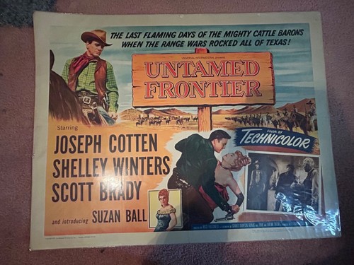 Vintage Movie Poster 1/2 Sheet "Untamed Frontier" Style A 1952 Joseph Cotten | eBay