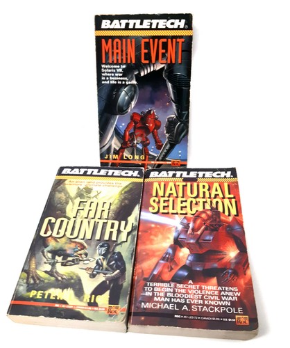 BATTLETECH Collection of novel books set of 3, Mech Warrior rpg Game ...