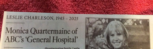 OBITUARY 1945 - 2024 LESLIE CHARLESON GENERAL HOSPITAL MONICA ...