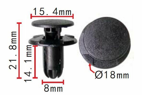 50 PCs Silver Black Aluminum Rivet (Fits Mazda TK2150355) | eBay