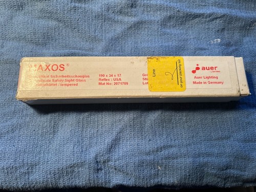 Maxos 190x34x17 Size 4 High Pressure Penberthy Tempered Gage Glass | eBay