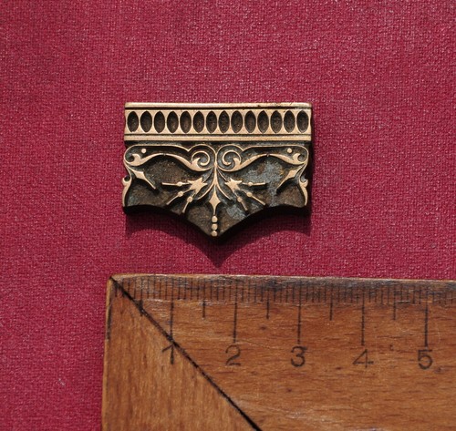 brass ornament bookbinding gilding bookbinder emboss gold Art Nouveau ...
