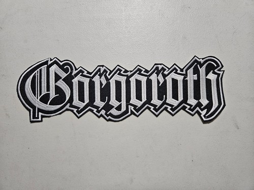 GORGOROTH, SEW ON WHITE EMBROIDERED LARGE BACK PATCH | eBay