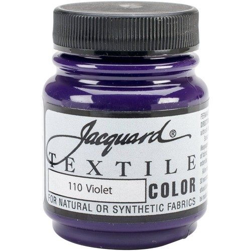 Jacquard Violet Colorfast Fabric Paint 2.25oz Soft Permanent Art ...