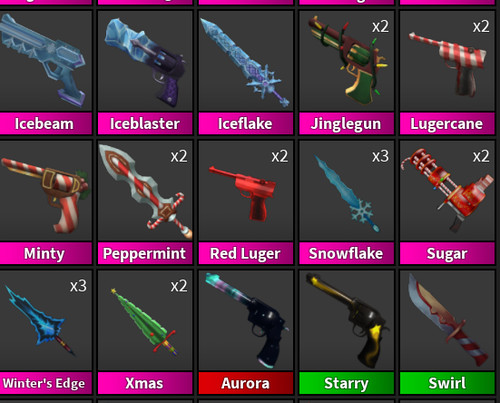 Roblox Murder Mystery 2 MM2 ALL Super Rare Godly Knives and Guns *FAST ...