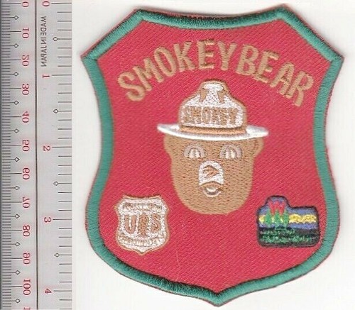 Smokey the Bear USFS Hot Shot Fire Crew Patch Forest Service ...
