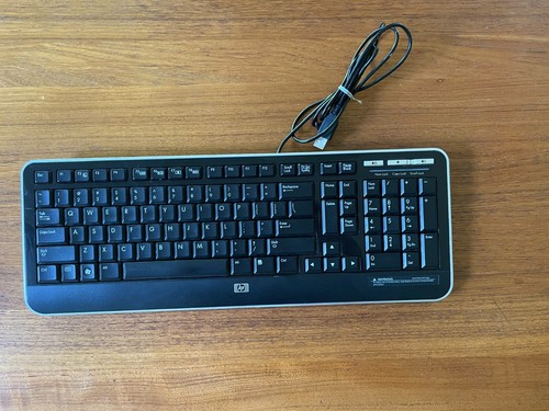 HP Computer Keyboard Wired USB Black KB2101U | eBay