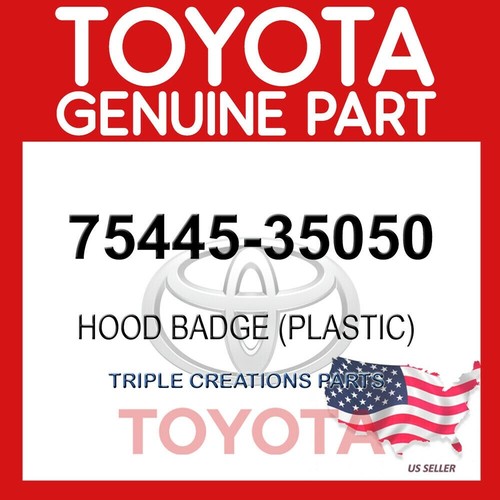 75445-35050 Genuine Toyota Hood Badge (Plastic) 75445-35050 OEM | eBay