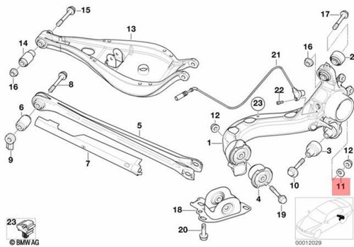 Genuine BMW Z1 Z3 M3 E36 E46 316Ci 316i 1.6 Eccentric Flat Washer ...