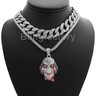 Hip Hop Tekashi69 JIGSAW pendant & 18" Full Iced Marina Choker Chain ...