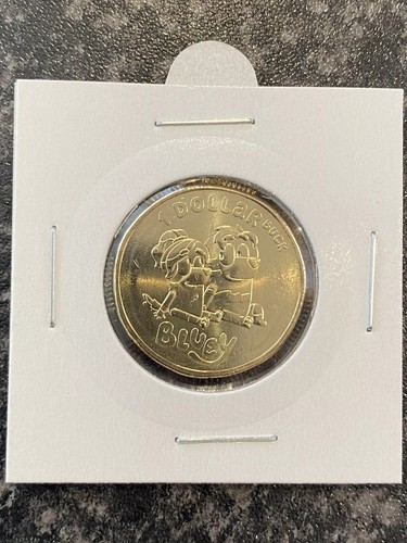 Bluey 'Uncle Rad And Frisky' 2024 $1 Dollar Buck Coin in 2 x 2 flip ...