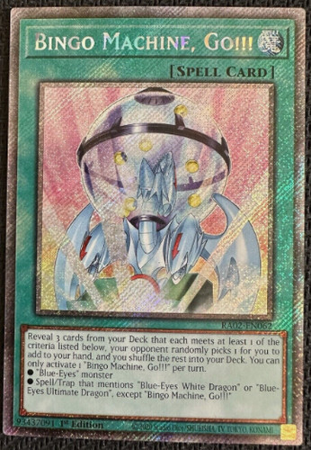 Yugioh! - Bingo Machine, Go!!! - RA02-EN062 - Platinum Sec R. - 25'th ...