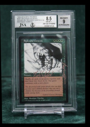 MTG SPLENDID GENESIS BGS 8.5 SIGNED by RICHARD GARFIELD & MONIQUE ...