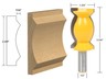 3-1/8" Diameter Cove Raised Panel Router Bit - 1/2" Shank - Yonico ...