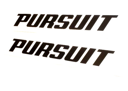 PURSUIT persuit boat Decals Stickers 12" Gloss Black- Set Of 2 USA FAST ...