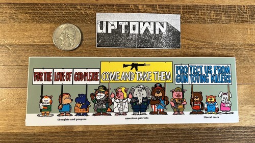 Strangelove Skateboards Come And Take It Pigs sticker Sean Cliver Art ...