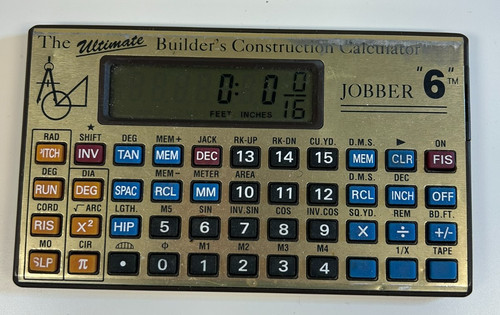 The Ultimate Builders Construction Calculator Jobber 6 Pocket Works! | eBay