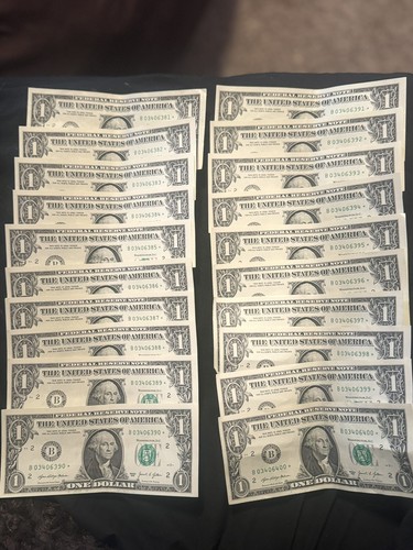 20-$1 Consecutive Star Notes 2021 Series | eBay