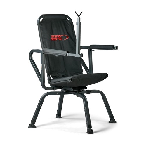 Sniper Seat Shooting Chair with Shooting Rest, 360 Degree Rotation ...