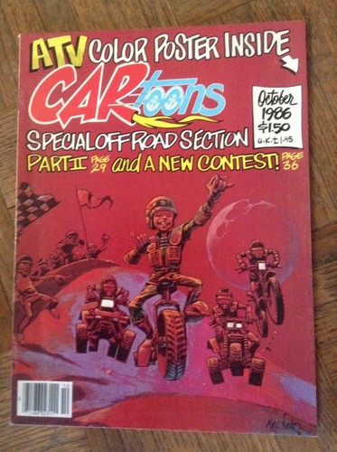 October 1986 Cartoons Hot Rod Auto Racing Drag Race Car Toons Comic ...
